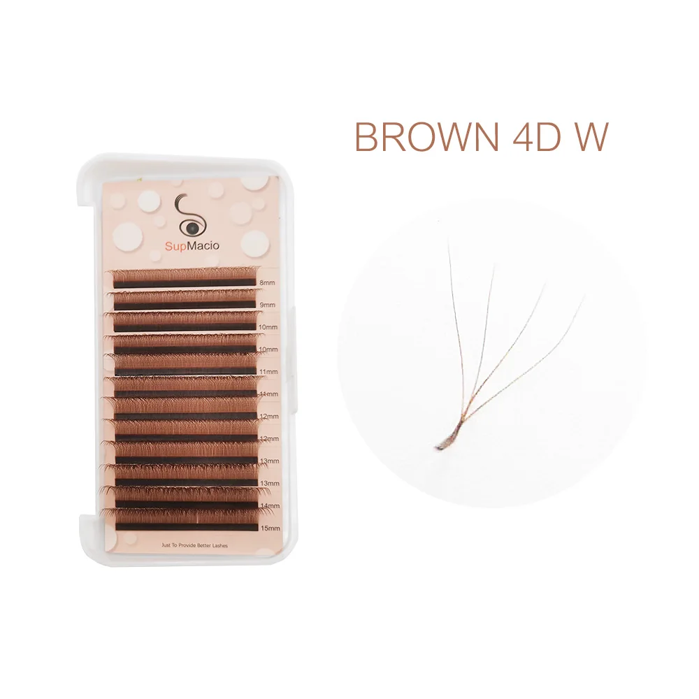 Brown-4D-W-Lashes-Natural-Soft-Individual-Lash-0-07mm-4DW-Premade ...