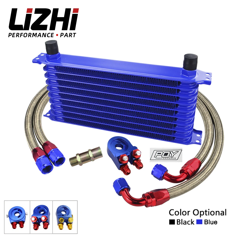 Kit-radiatore-olio-universale-a-10-file-adattatore-Sandwich-filtro-olio ...