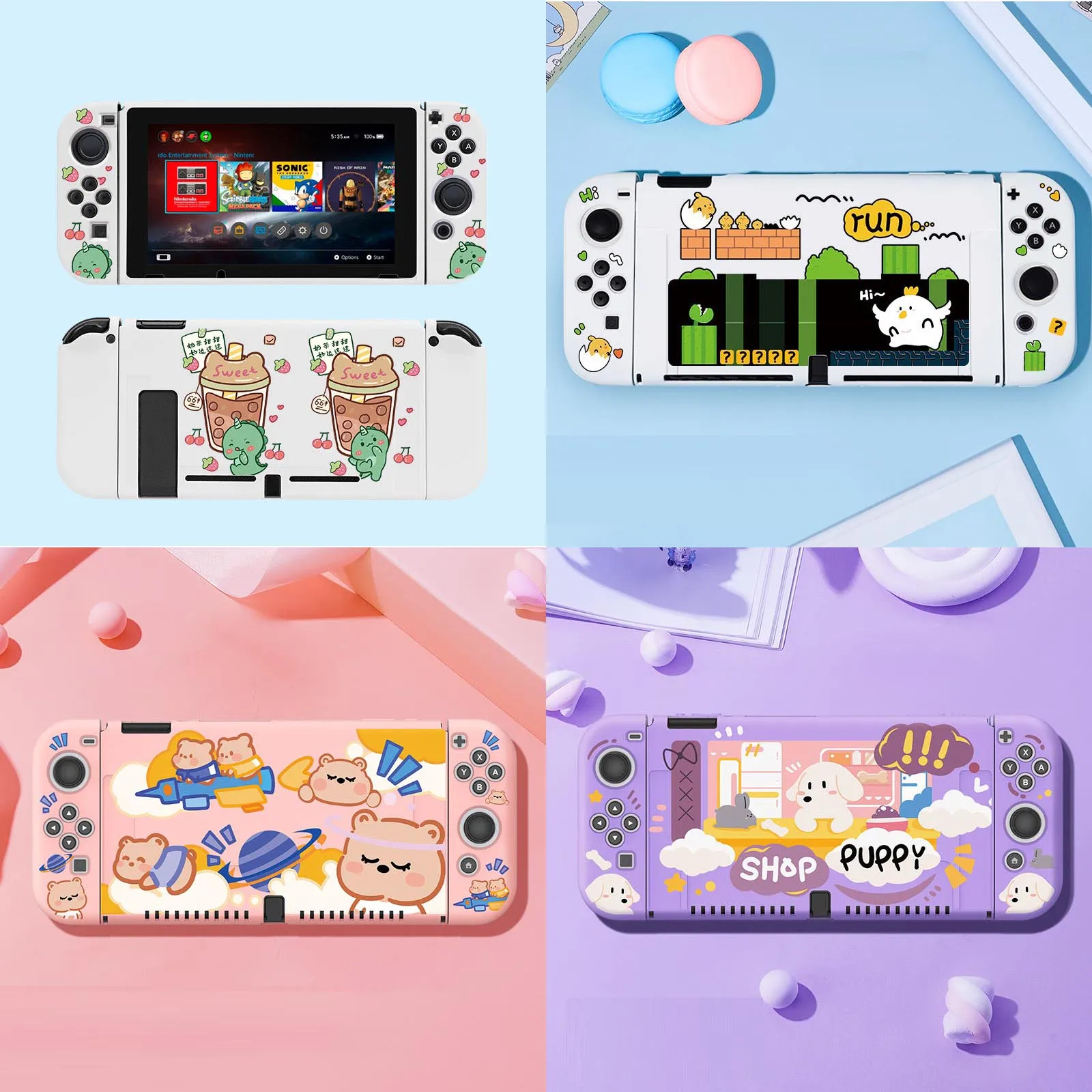 Animals-TPU-Soft-Protective-Case-Skin-For-Nintendo-Switch-Oled-NS-Joy ...