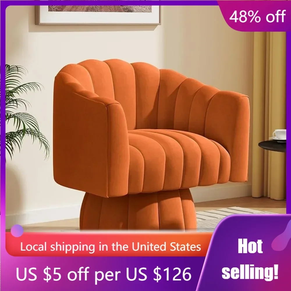 Living-Room-Chair-Coffee-Chairs-Mid-Century-360-Degree-Swivel-Cuddle ...