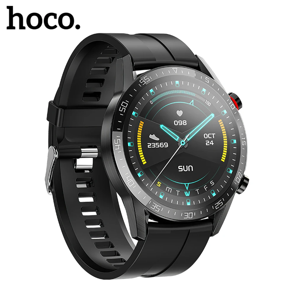 Hoco Y2 Bluetooth Smart Watch 1.3inch HD Screen IP68 Waterproof Men ...