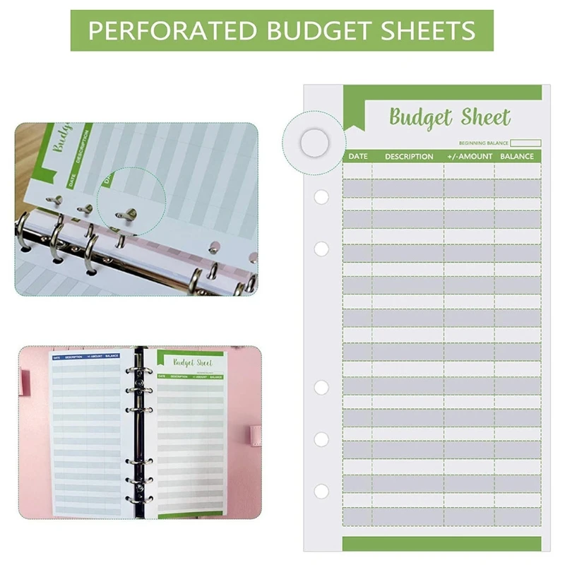 Size 12 Pieces Expense Budget Sheets for Cash Envelopes Cash Envelope ...