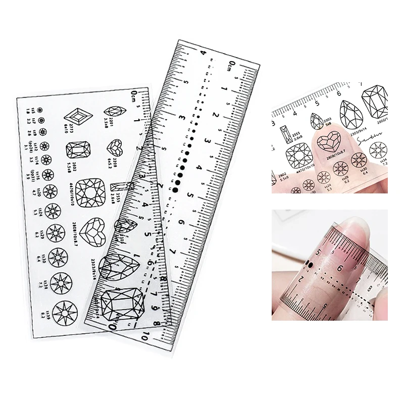 Nail-Tips-Soft-Ruler-False-Press-On-Nails-Measuring-Tools-Decorations ...