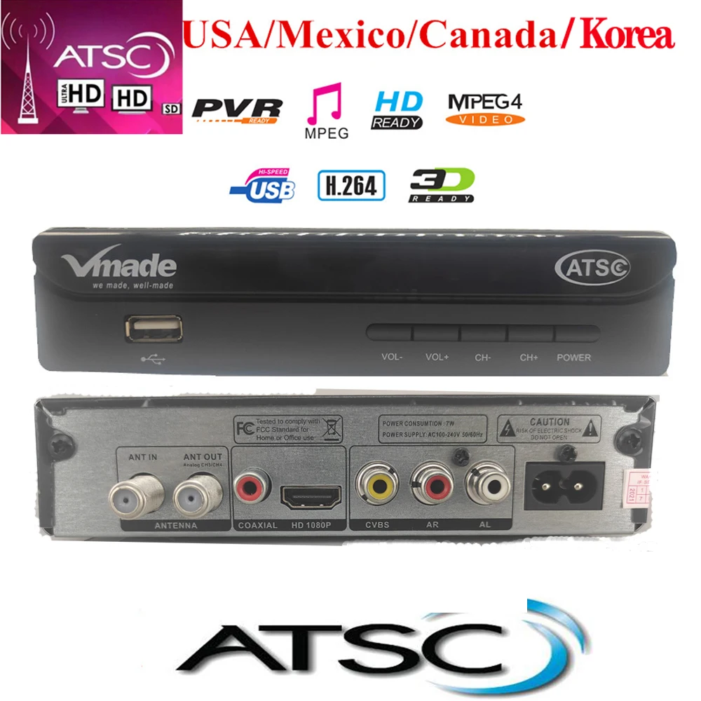 Atsc-Terrestrial-HD-Digital-Receiver-ATSC-T-Dolby-Ac3-TV-Receiver-Tuner ...