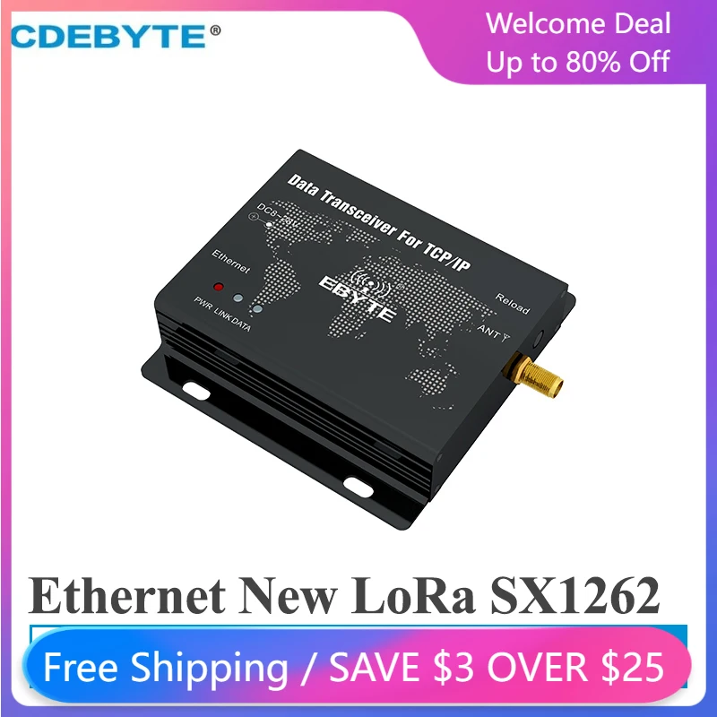 EBYTE SX1262 Super LoRa Ethernet RJ45 Interface RSSI LBT 22dBm Relay ...