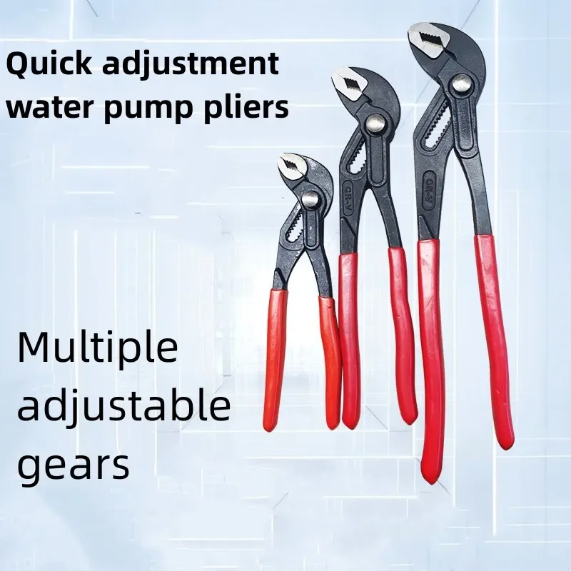 Water-Pump-Pliers-Quick-Release-Plumbing-Pliers-Pipe-Wrench-Adjustable ...
