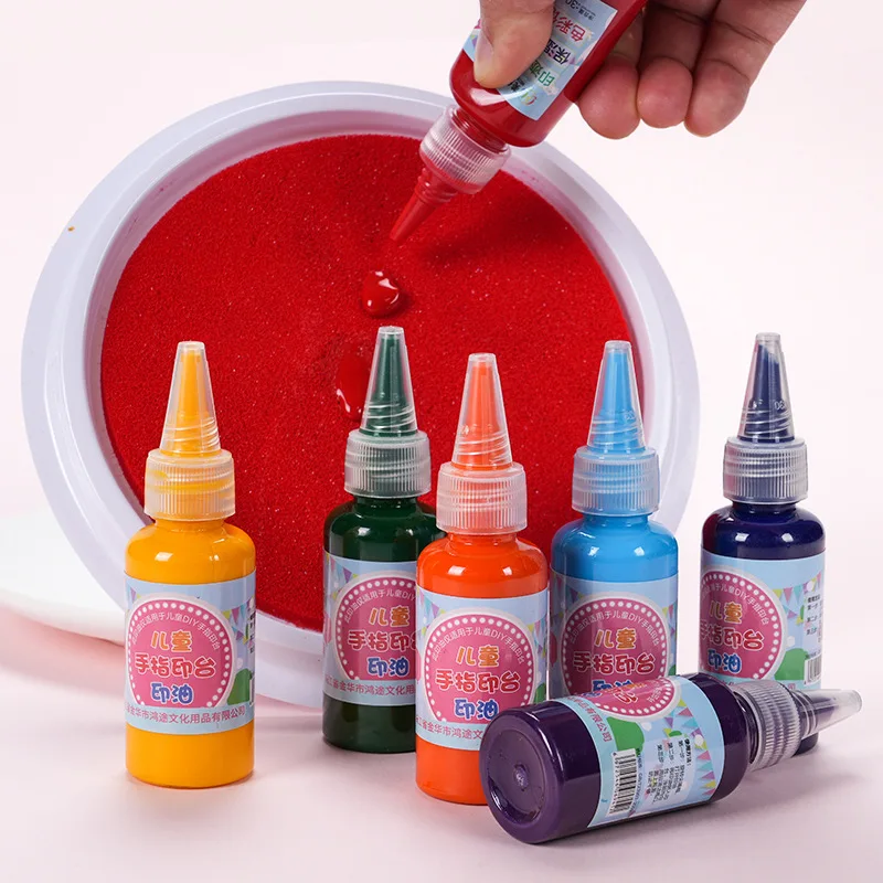 Colorful-Disc-Ink-Pad-Washable-Small-Seal-Ink-30ml-Special ...