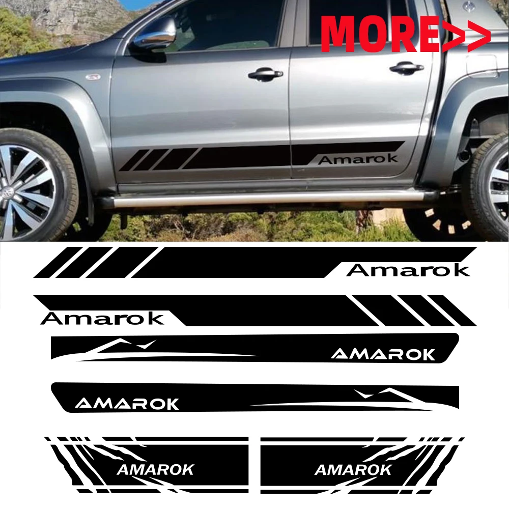 Pickup-Body-Side-Stickers-For-VW-Volkswagen-Amarok-Truck-Body-Hood ...