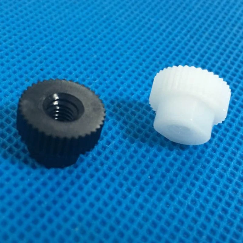 M4 Black White Color PA66 Plastic Nylon Knurled Thumb Nut| | - AliExpress