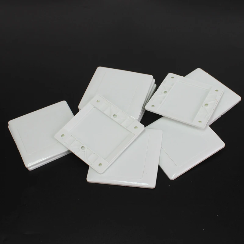 10pcs-Type-86-Electric-Wall-Switch-Socket-Blank-Cover-Panel-White-ABS ...