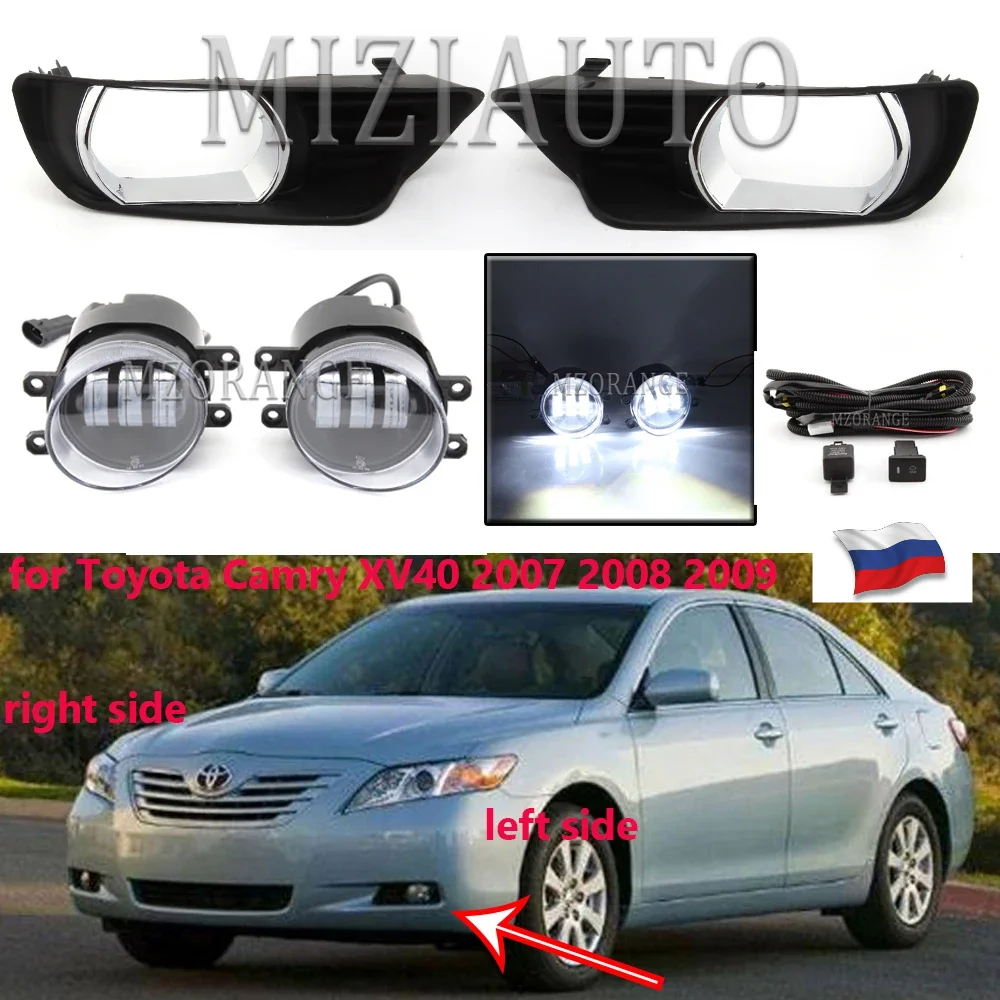 Car-Led-Fog-Lights-Fog-Lamp-Cover-for-Toyota-Camry-XV40-2007-2009-Lower ...