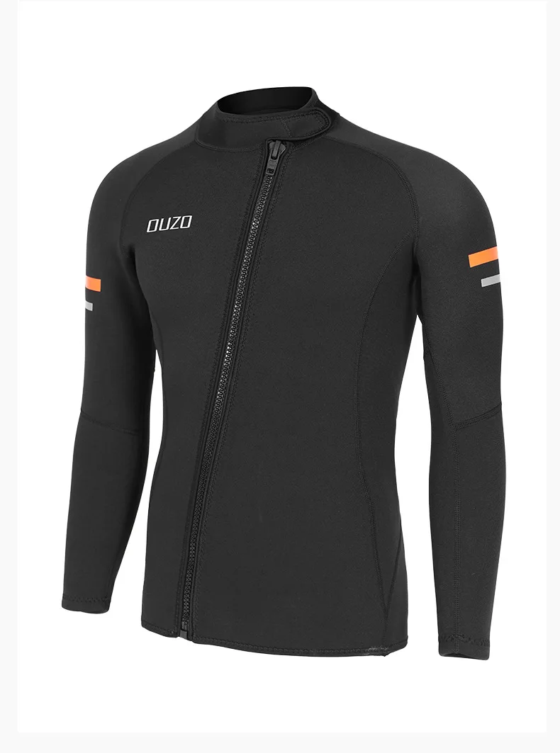 Para homem 1.5mm sbr n pano praia roupa de banho de manga comprida ...