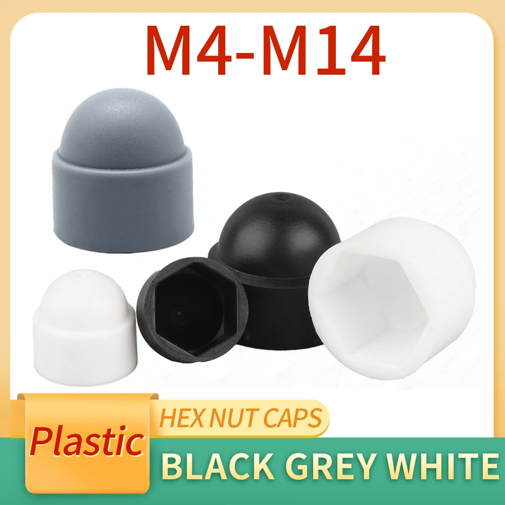 M6 Bolt Stainless Steel Plastic Dome Caps For Hex Bolts & Nuts – Cover ...