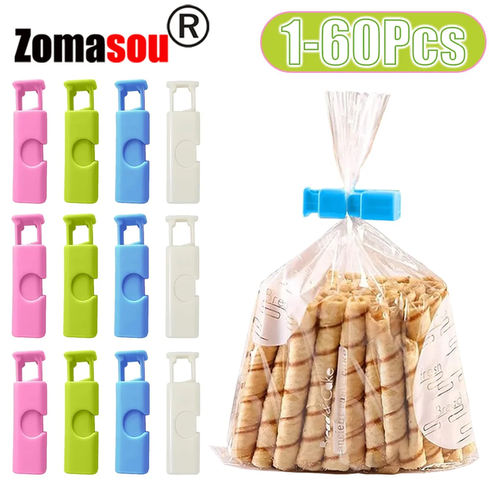 60-1Pcs Food Sealing Clips Bread Storage Bag Clips For Snack Wrap Bags ...