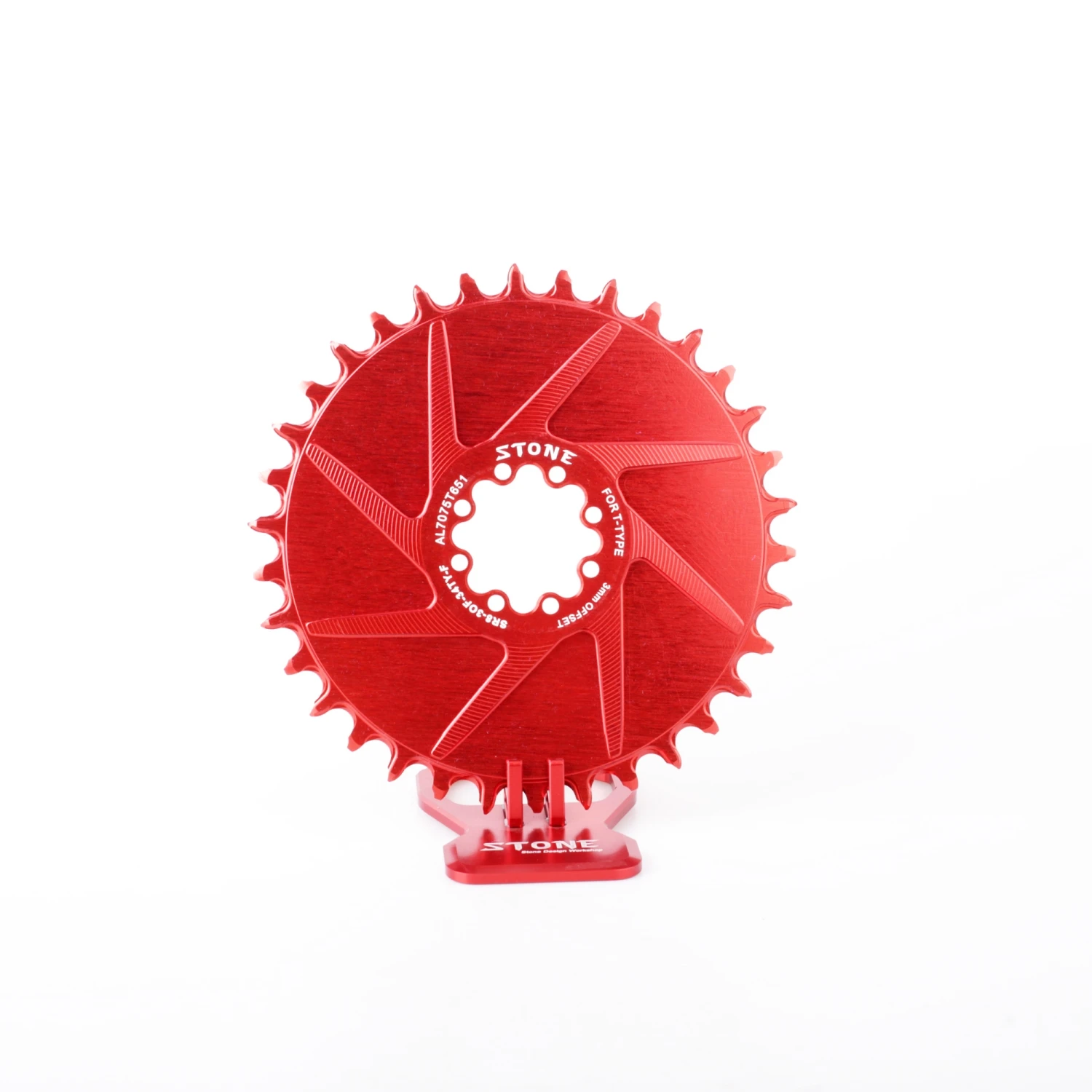 Stone Bike Chainring Aero for AXS Flattop T-type MTB 12S 3mm Offset ...