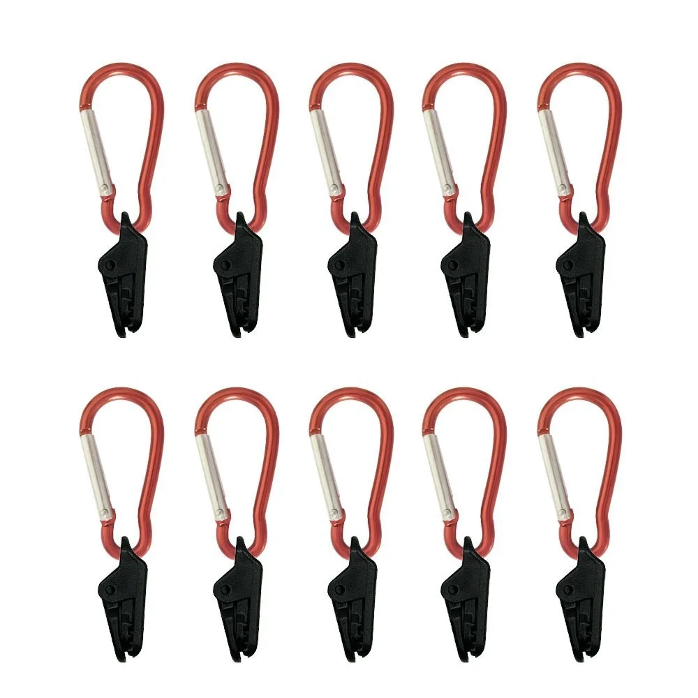 10pcs Hangers Clips Tarp Clips Tighten Lock Camping Tent Clips Tent ...