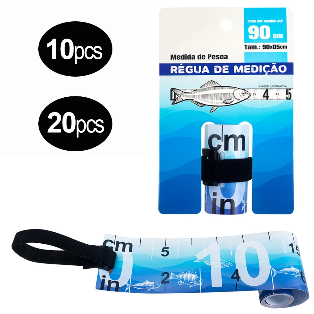 10-20Pcs-Waterproof-fishing-measure-90cm-35inch-Portable-Measuring ...