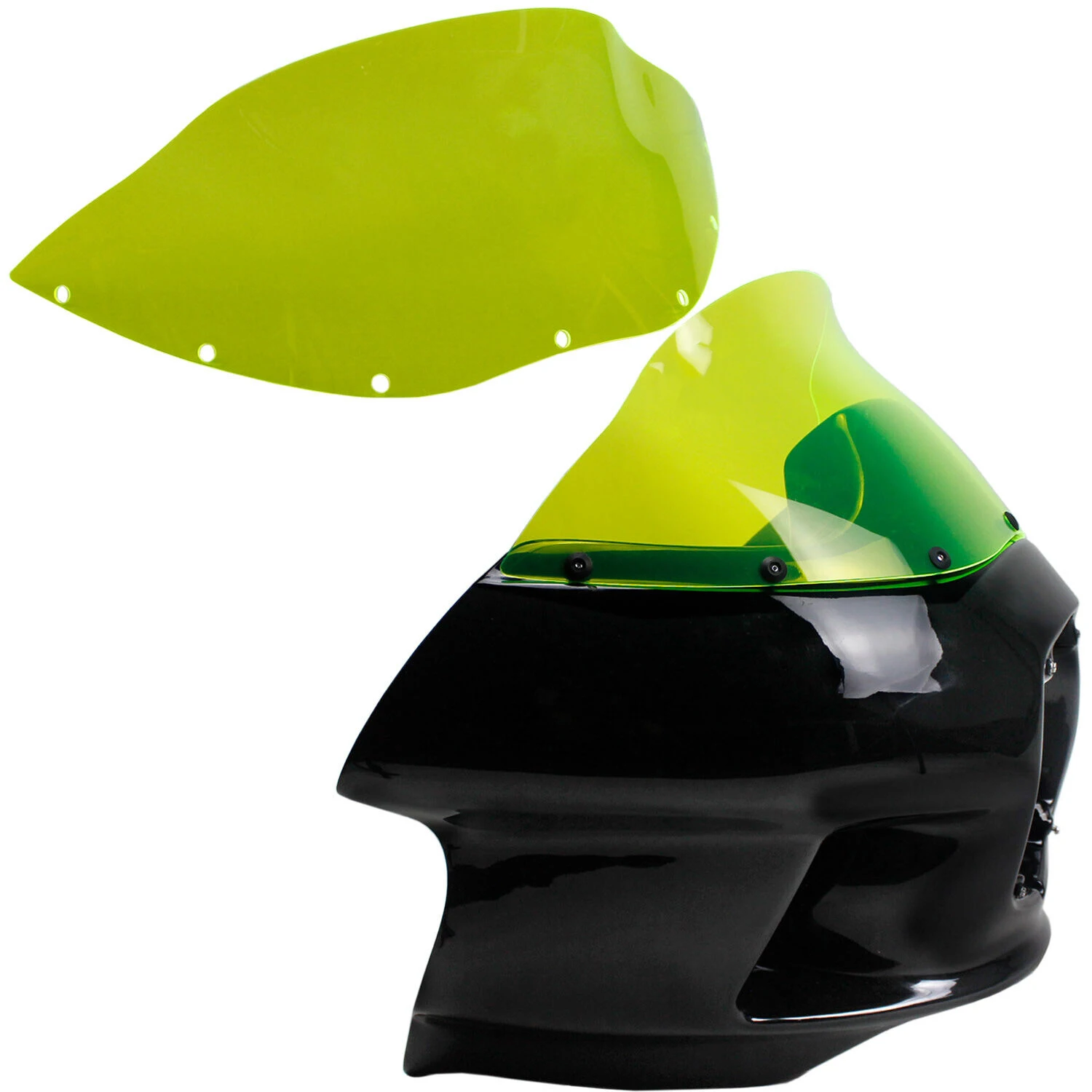 Green-Front-Outer-FXRT-FXRP-Windshield-Windscreen-Fairing-For-Harley ...