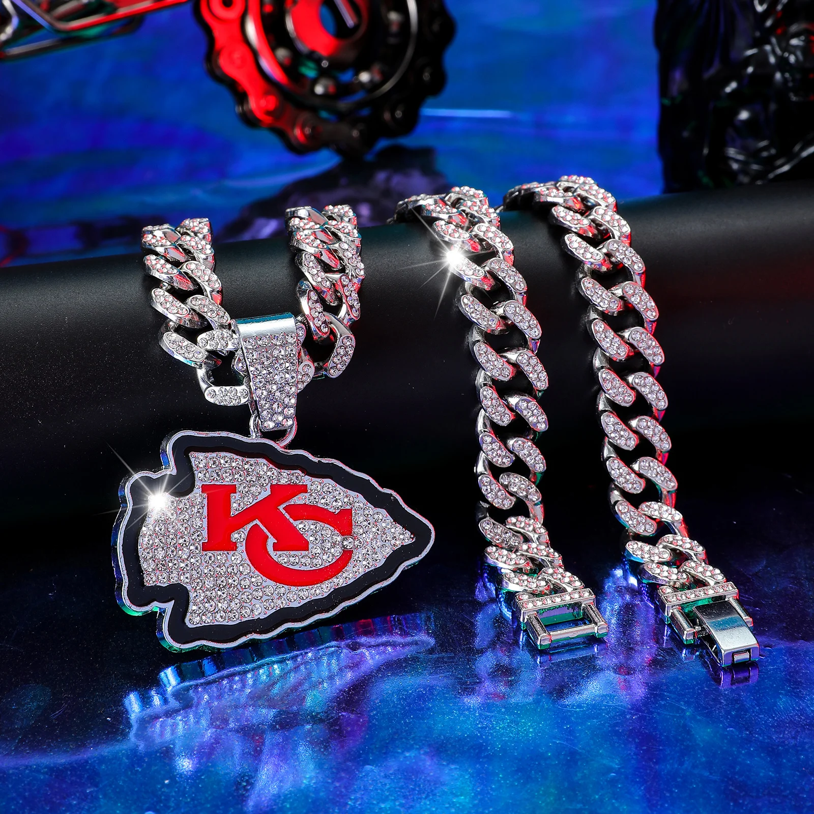 Zinc-Alloy-Necklaces-for-Men-Gold-Color-Silvery-Color-KC-Pendant ...