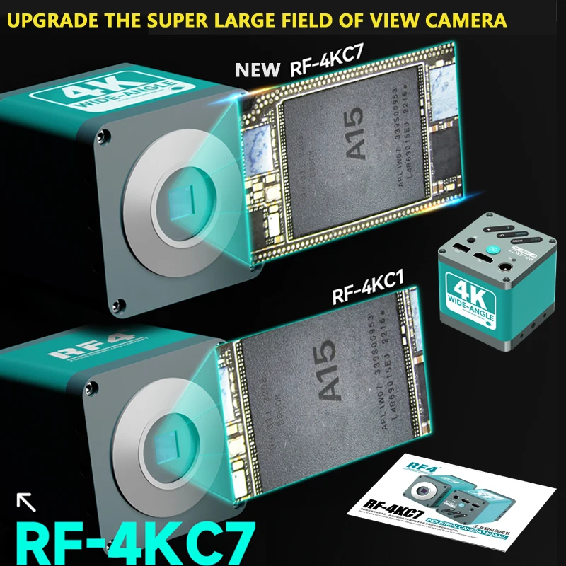 Newly RF4 RF-4KC7 Large-field 4K Industrial Camera Microscope Camera ...