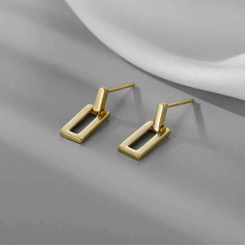 CARLIDANA-Fashion-Minimalism-Geometric-Rectangular-Drop-Earrings-Exquisite-Trendy-Moveable ...