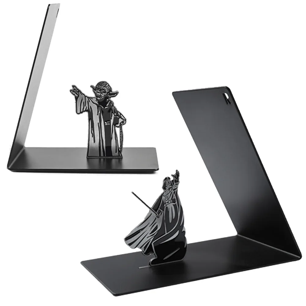 Creative-Gift-Zinc-Alloy-Premium-Heavy-Duty-Metal-Bookend-Black-L ...