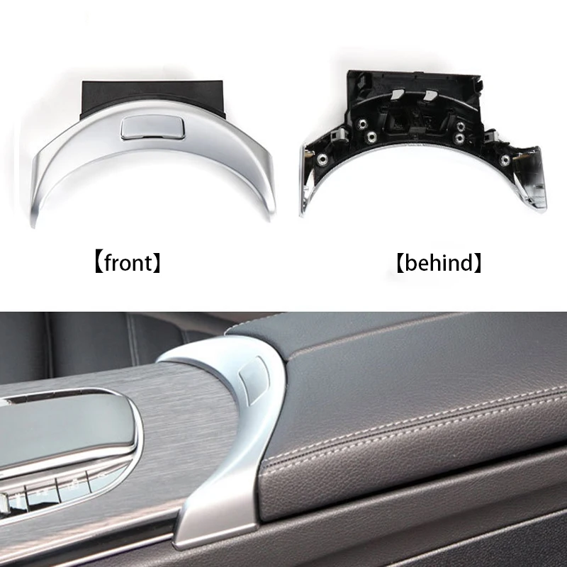 Chrome Console Armrest Switch Button Trim for Mercedes Benz C/GLC Class ...