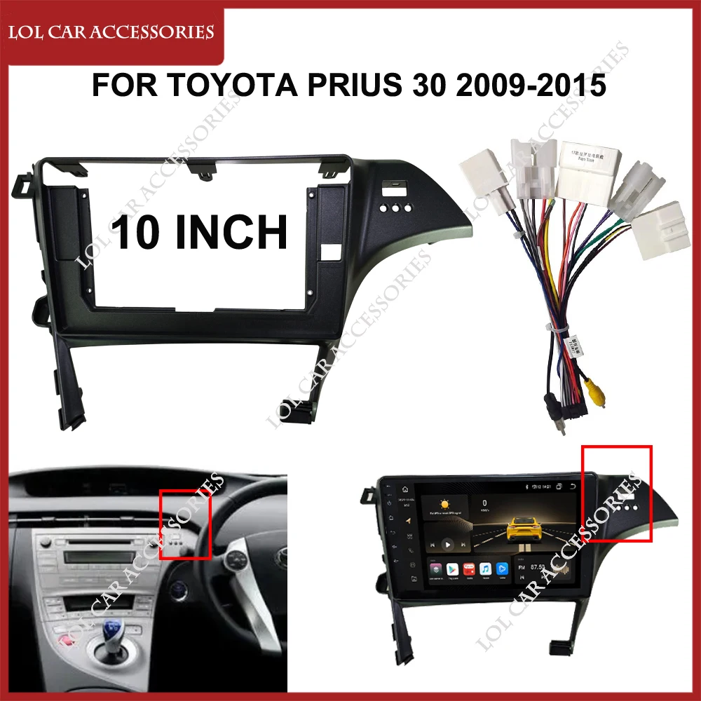 10 Inch For TOYOTA Prius 30 2009-2015 Car Radio Head Unit Android ...
