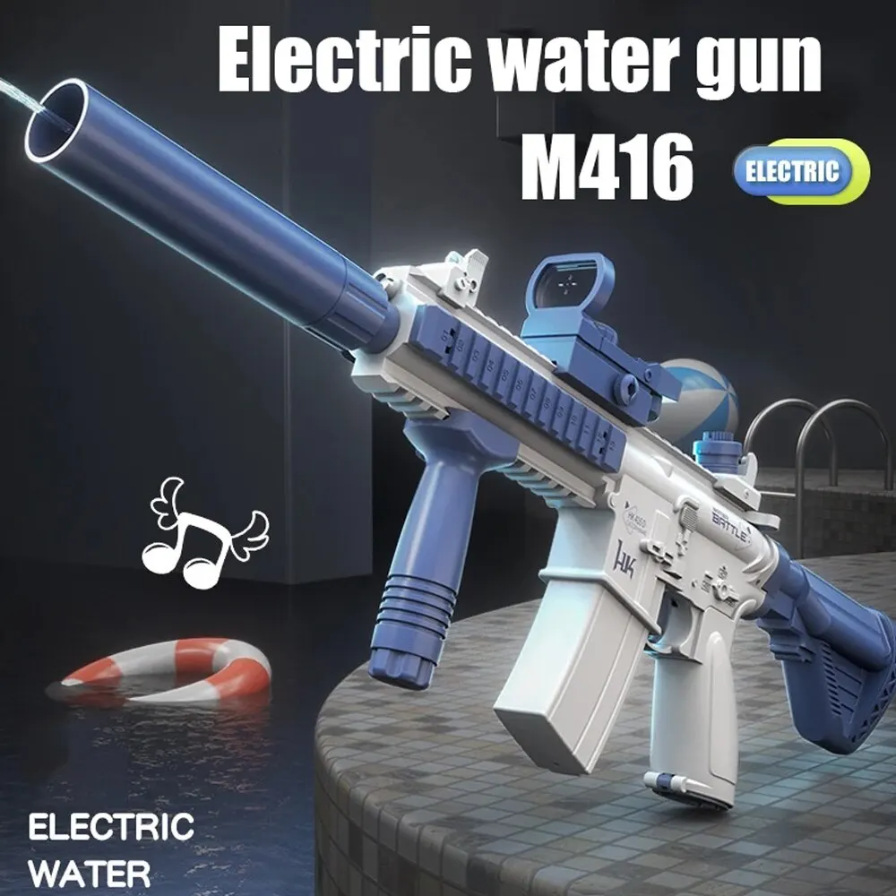 M416 Electric Water Gun Summer Fully Automatic Water Gun Rechargeable ...