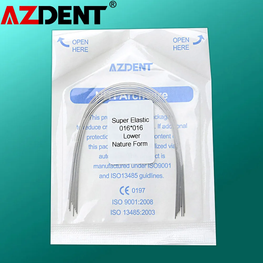 10Pcs-Pack-AZDENT-Super-Elastic-NITI-Rectangle-Arch-Wire-Dental ...