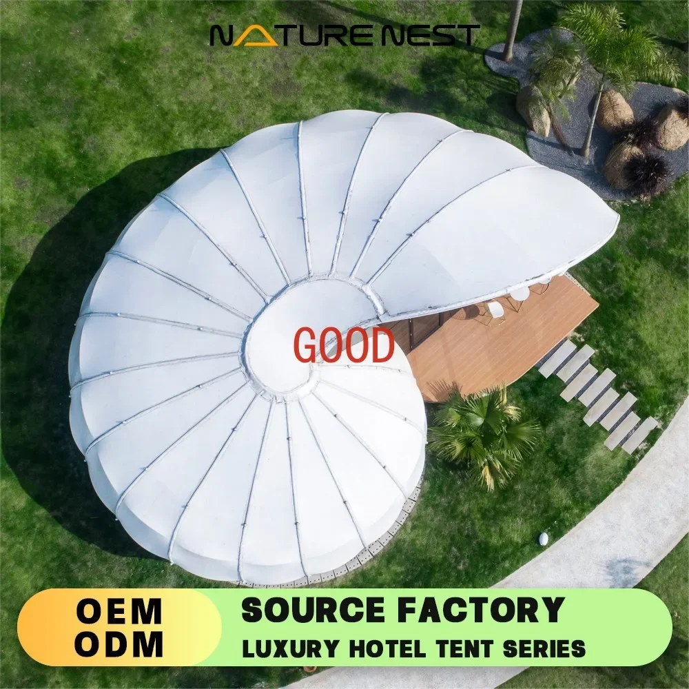 Snail-Shape-Tents-Hotel-Luxury-Glamping-Pvdf-Tensile-Tipi-Membrane ...