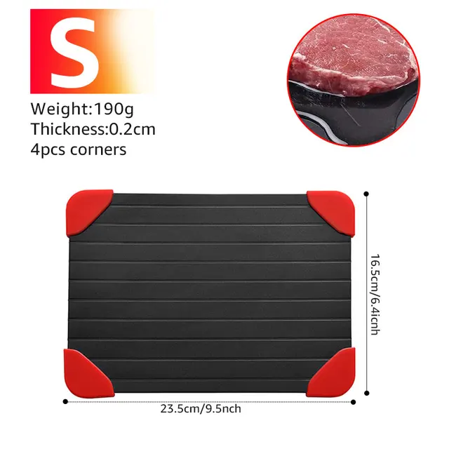 Fast Defrost Tray Thaw Froze Food Meat Fruit Quick Defrosting Plate ...