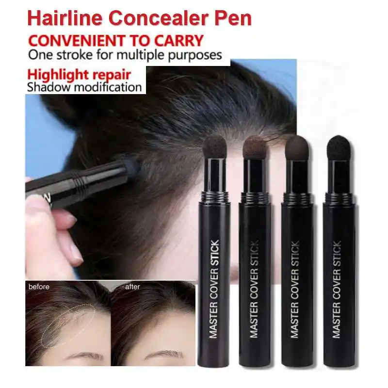 4 Colors Hair Line Modified Repair Stick Pen Hairline Repairing Pen ...