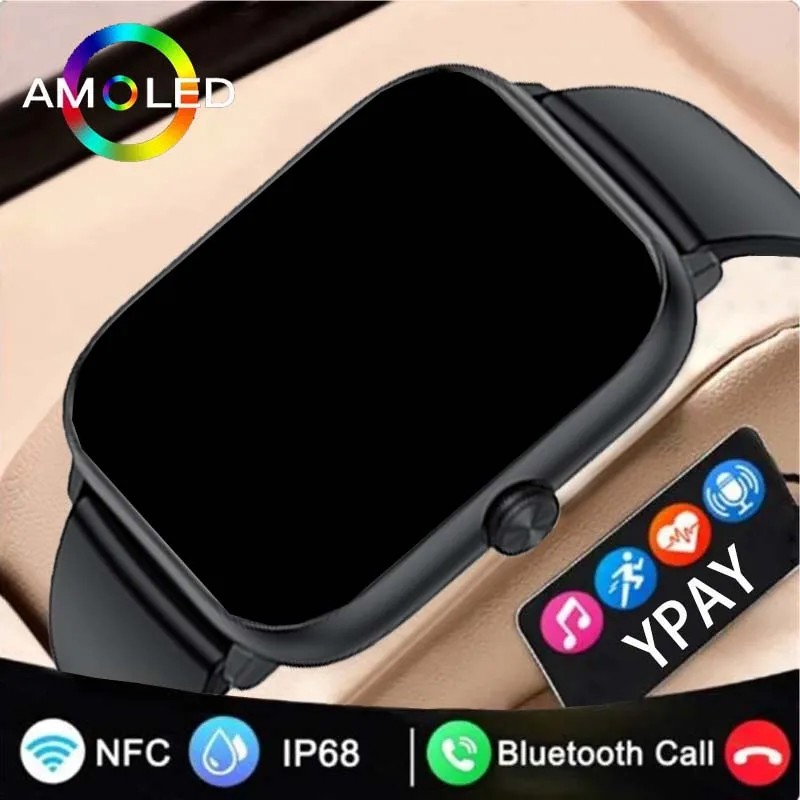 2024-New-Men-Women-Smartwatch-Bluetooth-Call-NFC-AMOLED-HD-Screen-IP68 ...