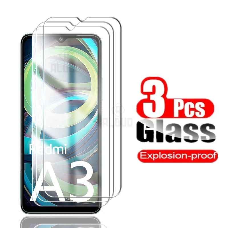 3PCS-Tempered-Glass-for-Xiaomi-Redmi-A3-A2-A3x-Screen-Protector-on ...