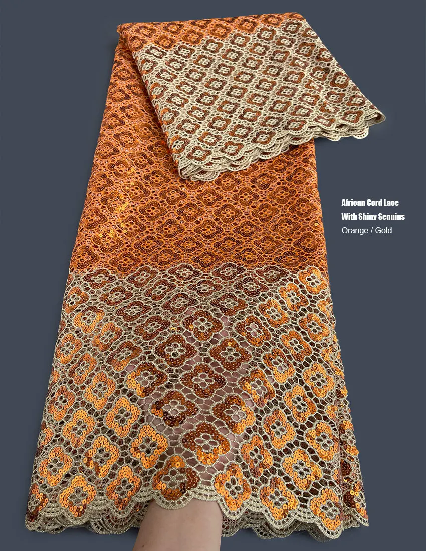 Lurex-Embroidery-Cord-Lace-with-Sequins-African-Guipure-Fabric-Split ...