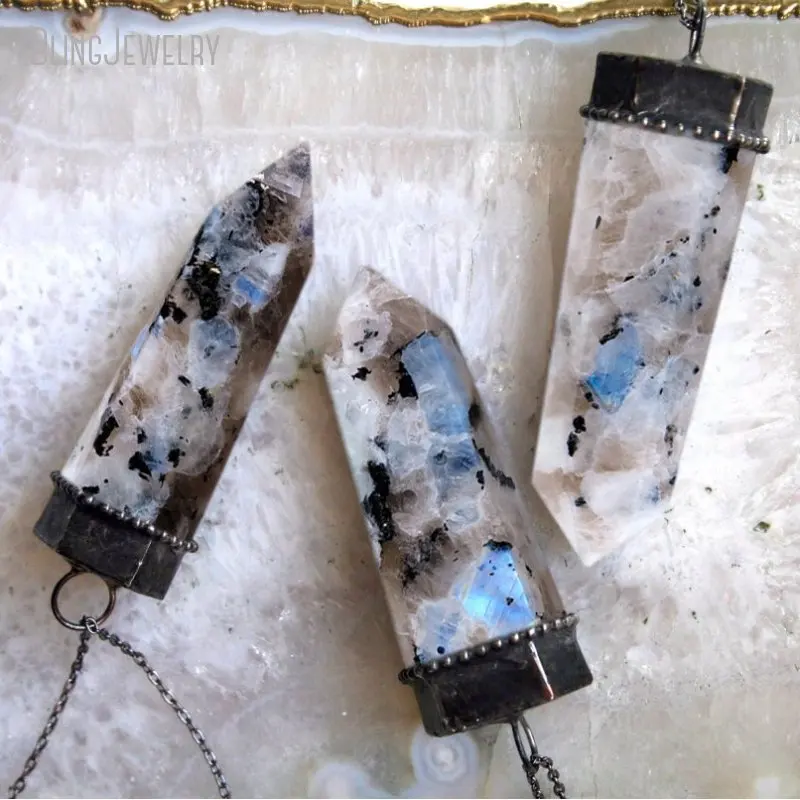 10pcs-Stone-Moonstone-Crystal-Talisman-Amulet-Witch-Wicca-Witchcraft ...