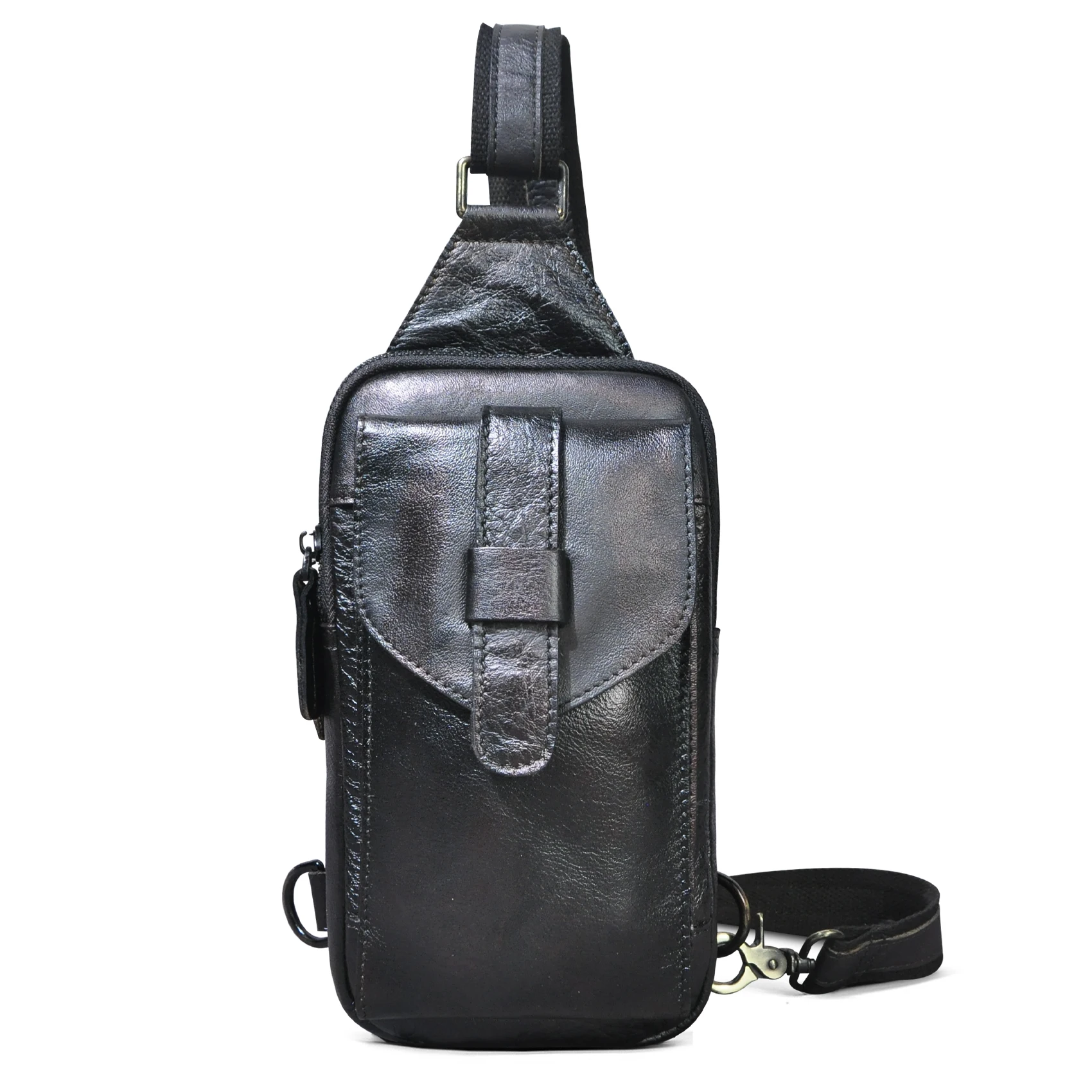 Hot-Sell-Men-Genuine-Bull-Leather-Vintage-Coffee-Triangle-Chest-Sling ...