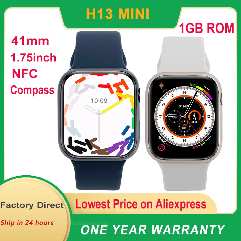 Mini-reloj-inteligente-H13-Original-para-hombre-y-mujer-1GB-de-ROM-1-75 ...