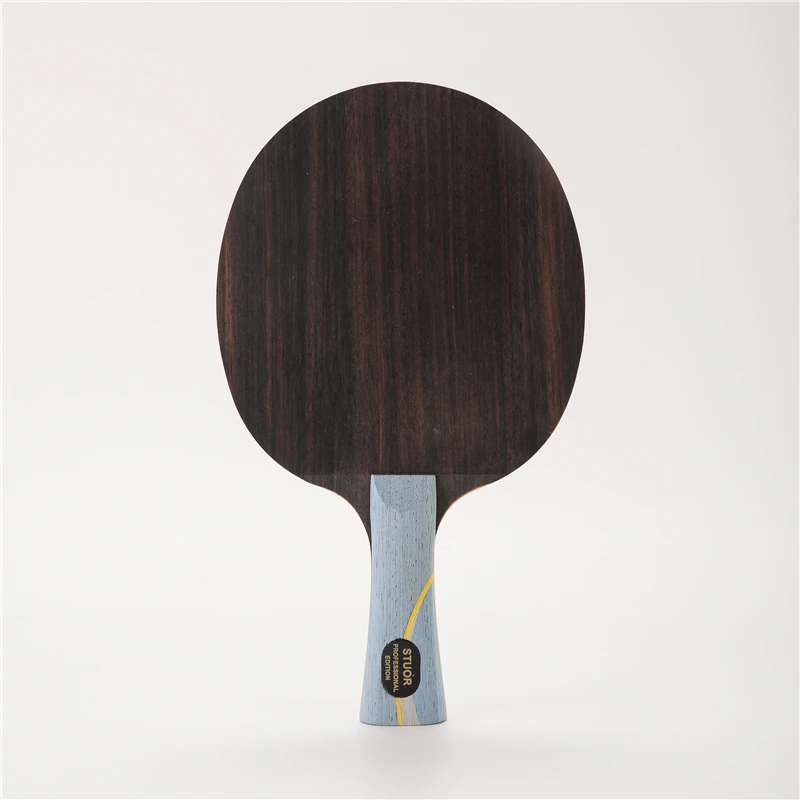 Stuor-W968-5-Ebony-Table-Tennis-Racket-5-Ply-Wood-Plus-YELLOW-Carbon ...