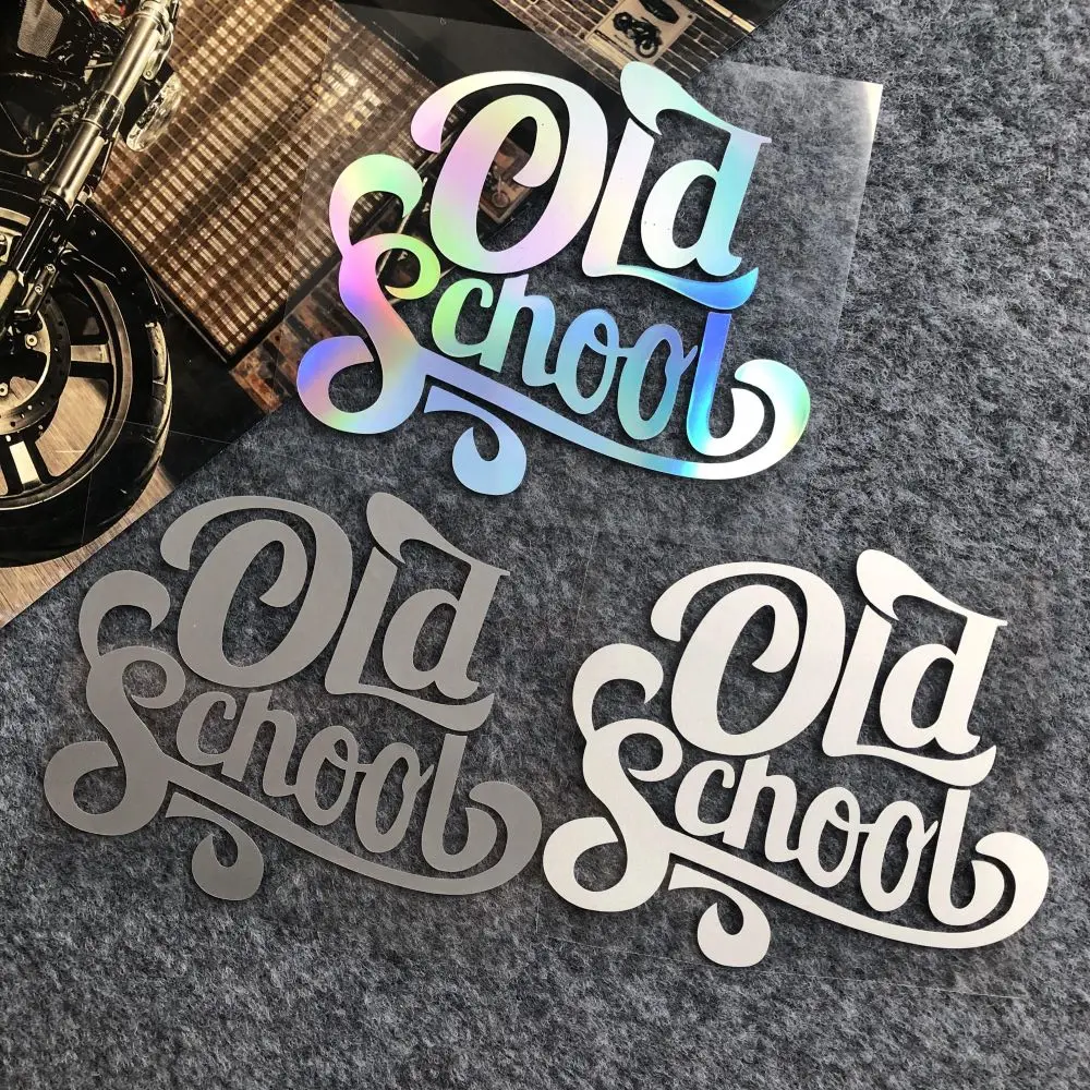 Old-School-Retro-Reflective-Car-Stickers-Motorcycle-Motorbike ...