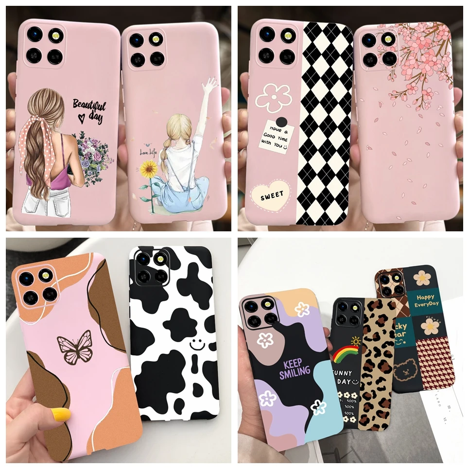 Case-For-Itel-A60-A60S-Shockproof-Matte-Back-Cover-Women-Fashion-Luxury ...