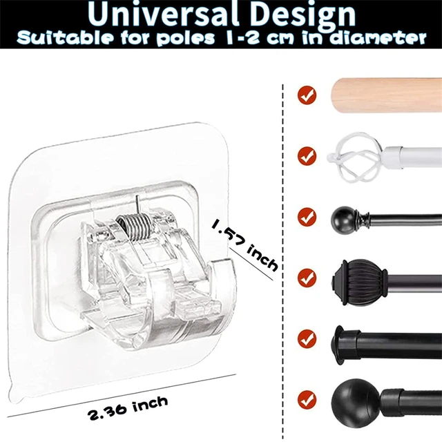 Support Tringle Rideau Sans Percer - Adaptateur Shop