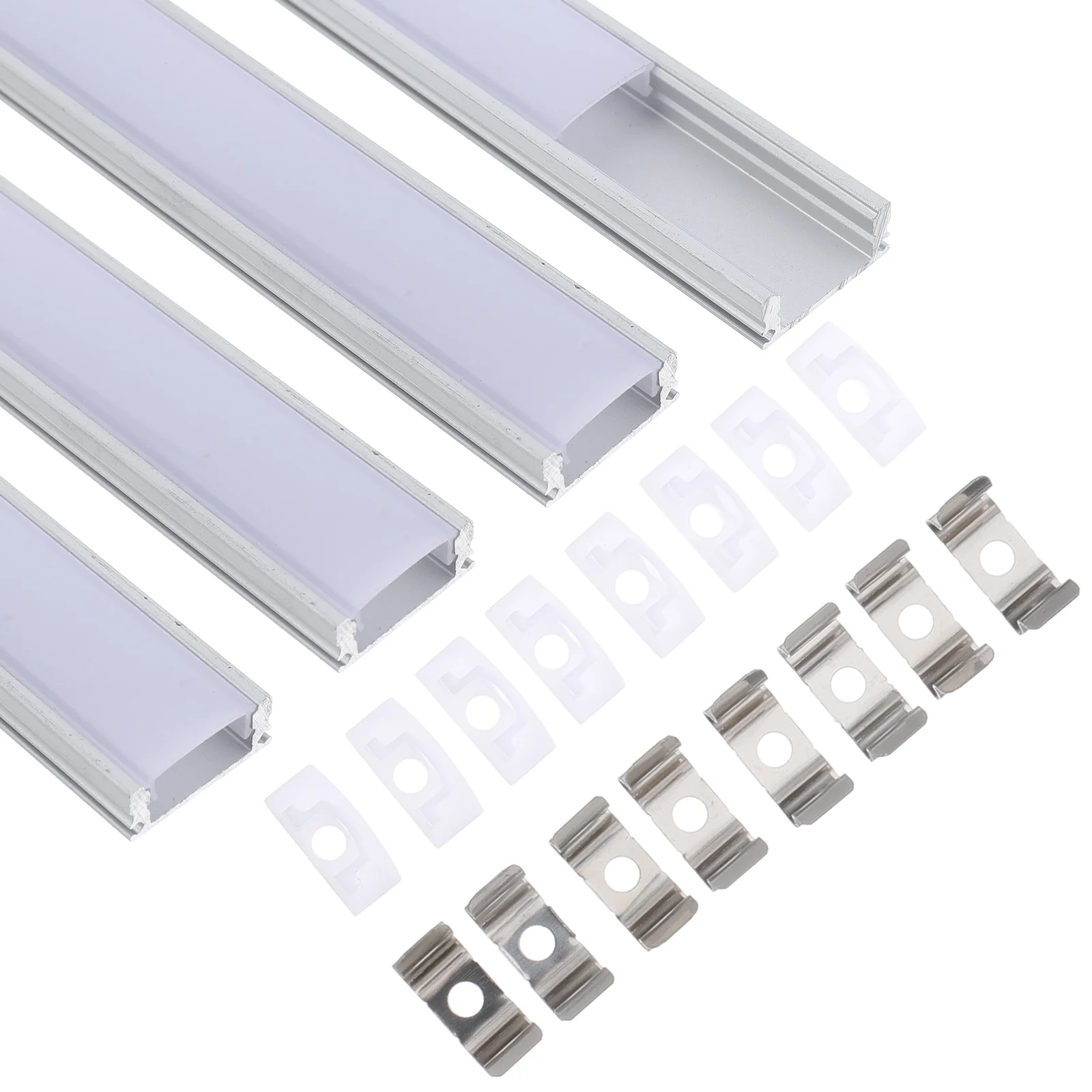 Tira-de-luces-Led-con-cubierta-de-aluminio-sistema-de-canal-perfil-en ...