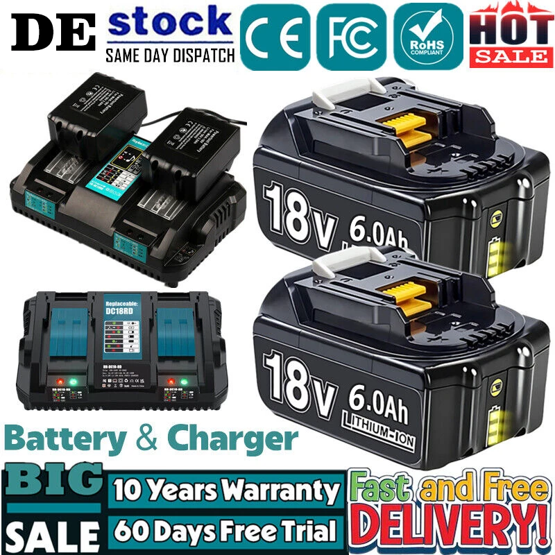 6-0Ah-Replacement-for-Makita-18V-Battery-Compatible-with-Makita-18-Volt-Battery-BL1860-BL1850B ...