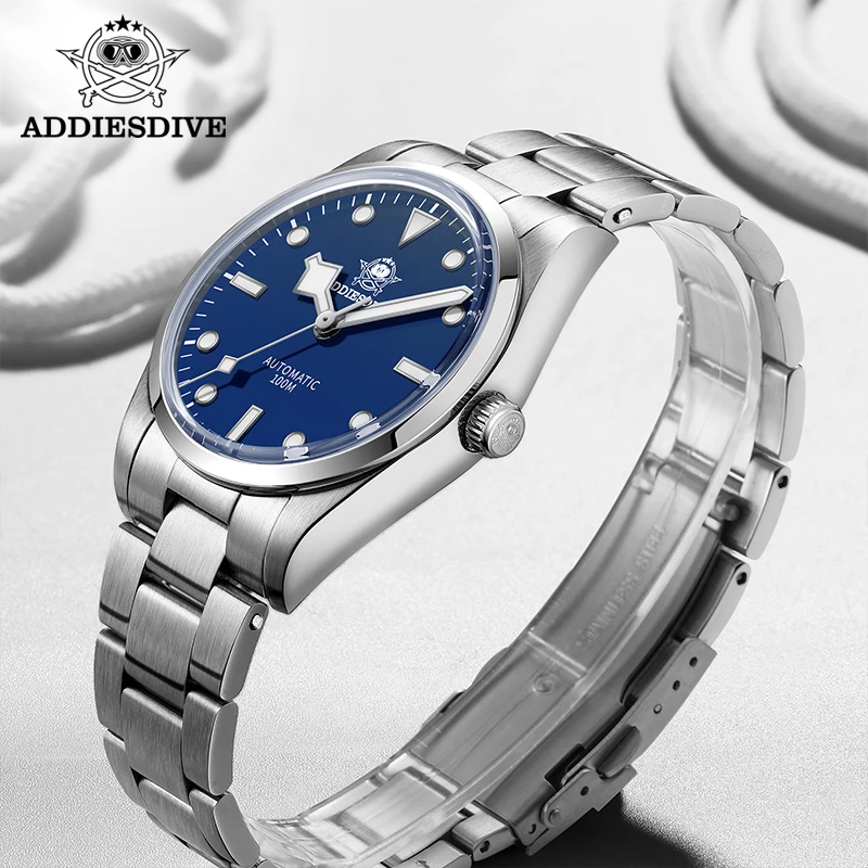Addiesdive Men's Watch Bubble Mirror Pot Cover Glass Nh38a Automatic ...