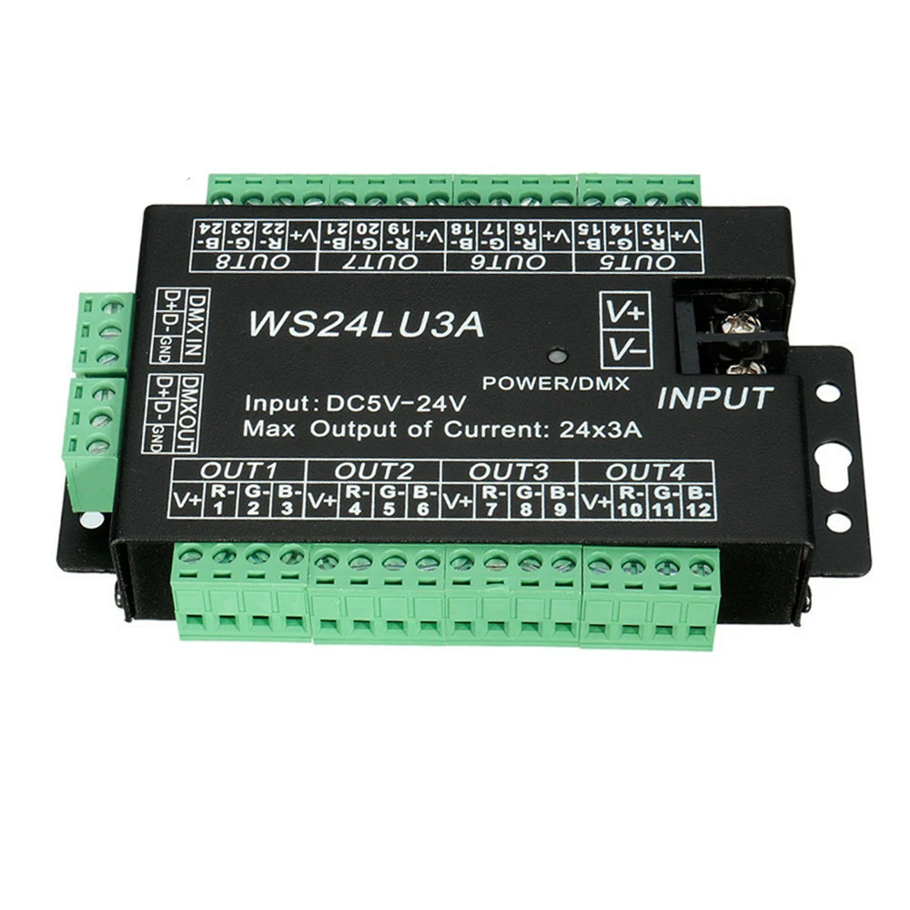 WS24LU3A-24CH-Channel-8-Group-DMX512-Led-Decoder-Constant-Pressure ...