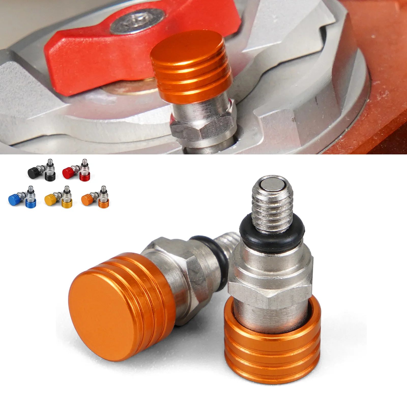 NiceCNC M4x0.7 Fork Air Bleeder Valve Scew For KTM 125 250 300 350 450 ...