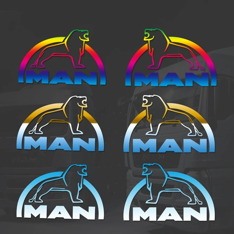 1Pair-Lion-gradient-door-stickers-For-Man-truck-stickers-decals-heavy ...