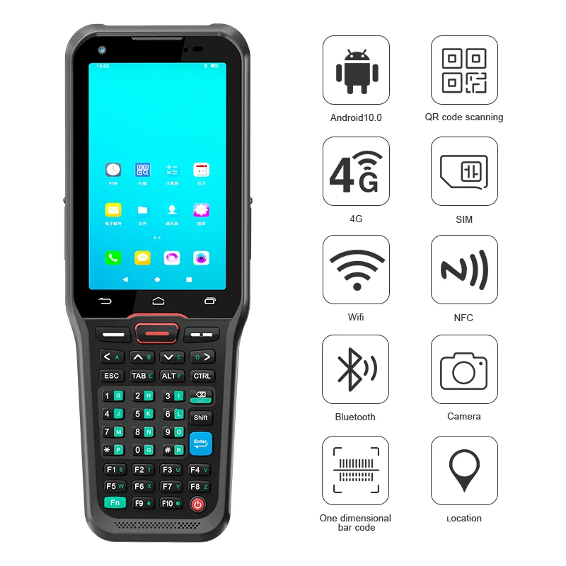 Android 10 Pda Barcode Scanner 1d 2d Qr Code Honeywell Scanner Ip66 ...